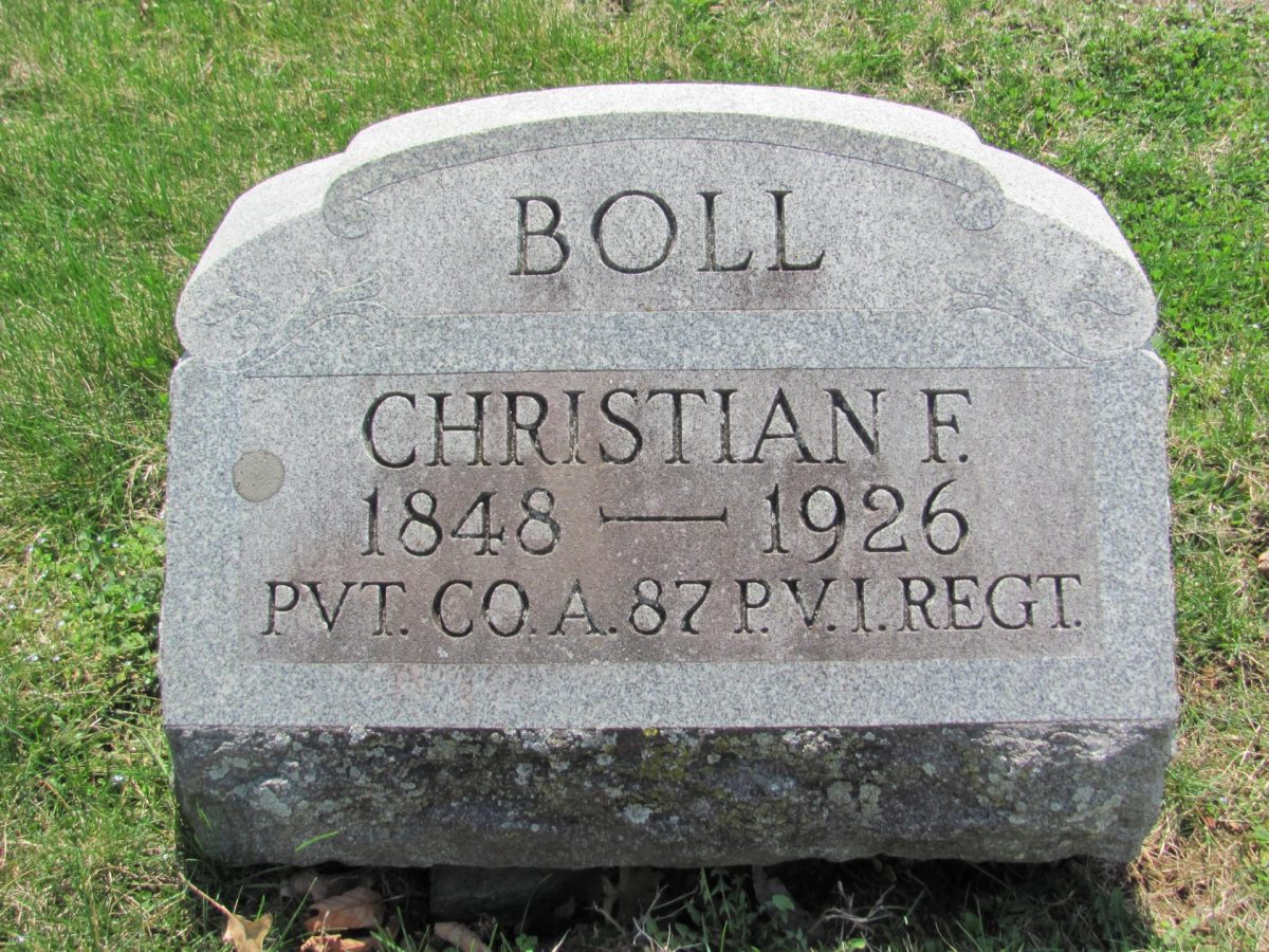 Christian F Boll - Prospect Hill Cemetery & Cremation Gardens